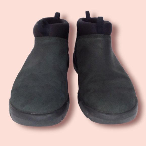 Roots | Shoes | Roots Black Leather Sneaker Ankle Boots Size 85m ...